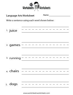Language Arts Worksheets | Worksheets Worksheets