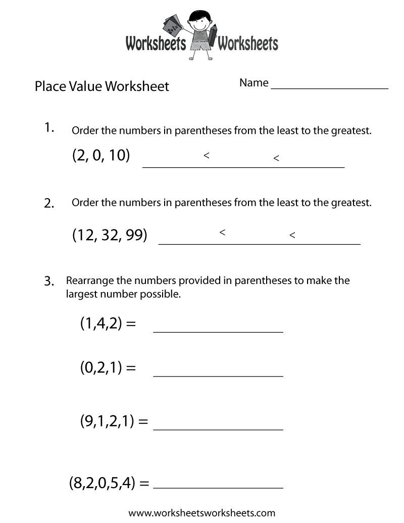 Place Value Test Worksheet Worksheets Worksheets
